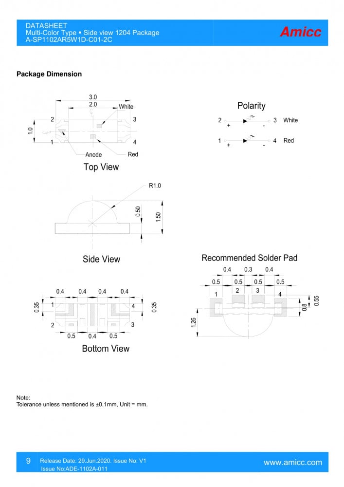 A-SP1102AR5W1D-C01-2C datasheet page 9