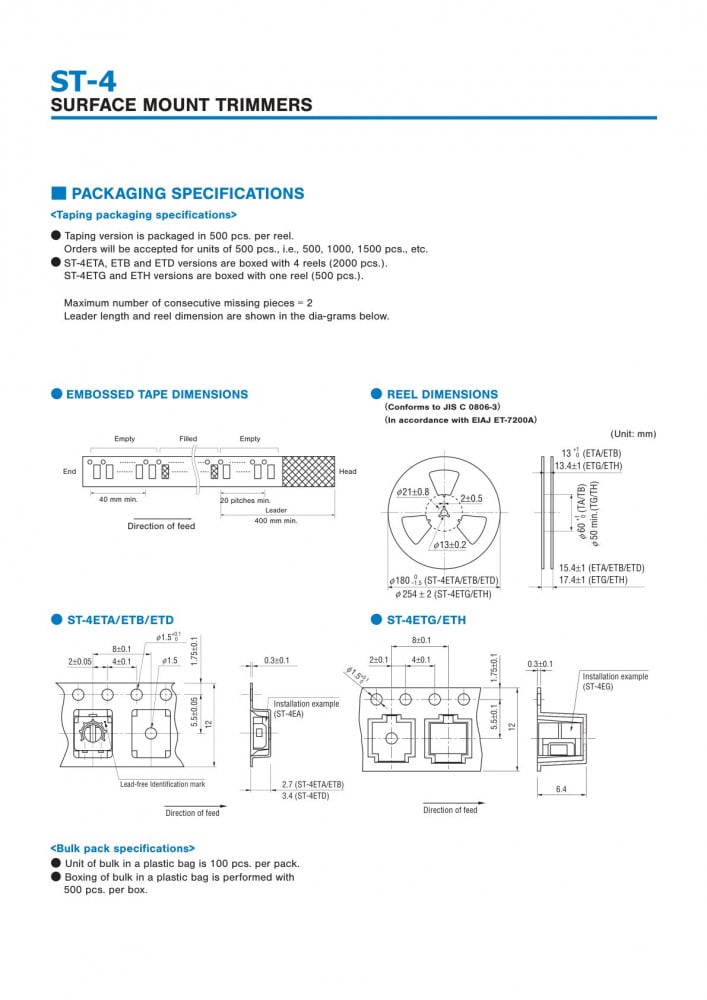 Nidec ST-4E datasheet page 6