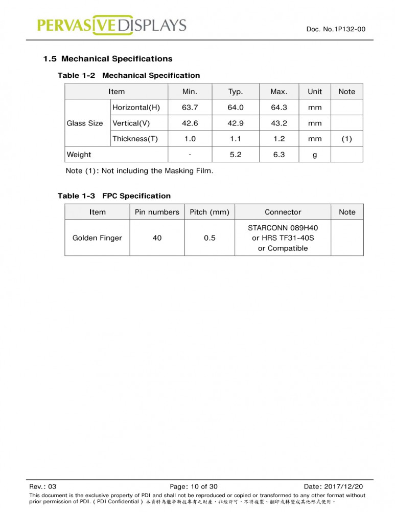 E2260CS021 specification page 10