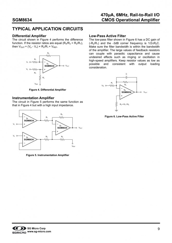 SGM8634 datasheet page 9