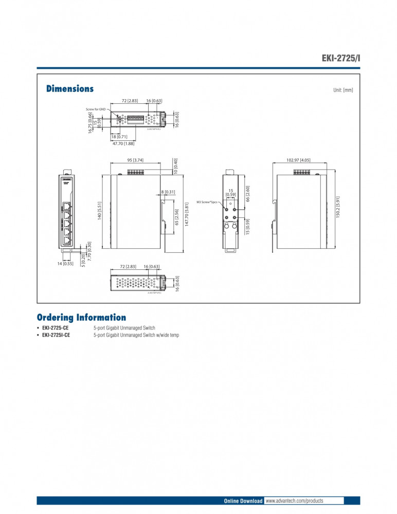 EKI-2725 product documentation image, page 2