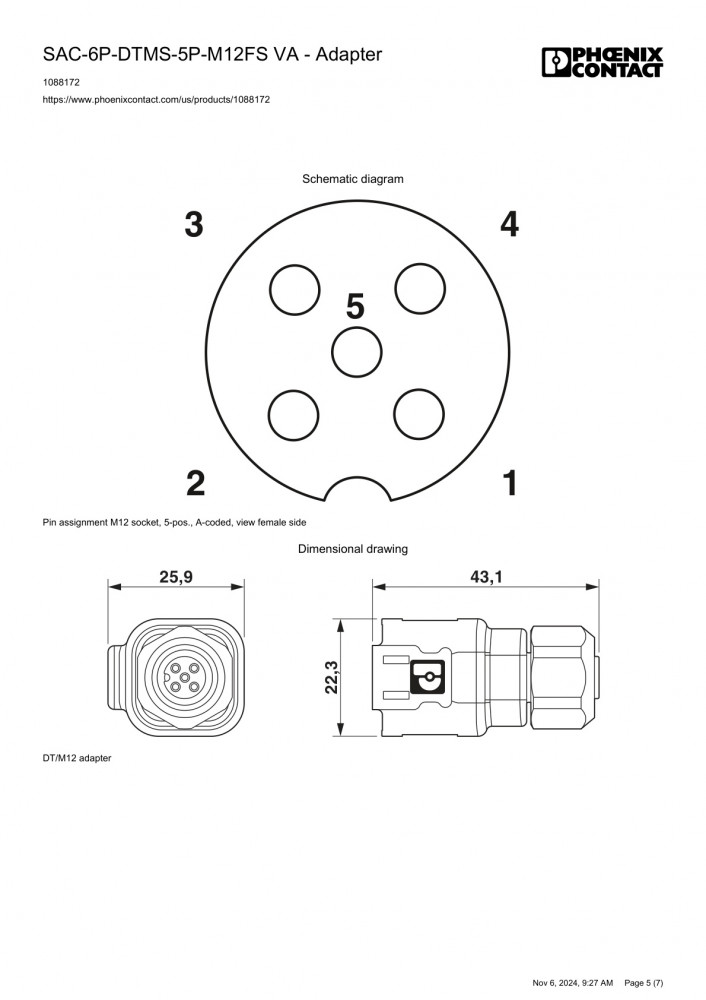 Phoenix Contact 1088172 technical document page 5