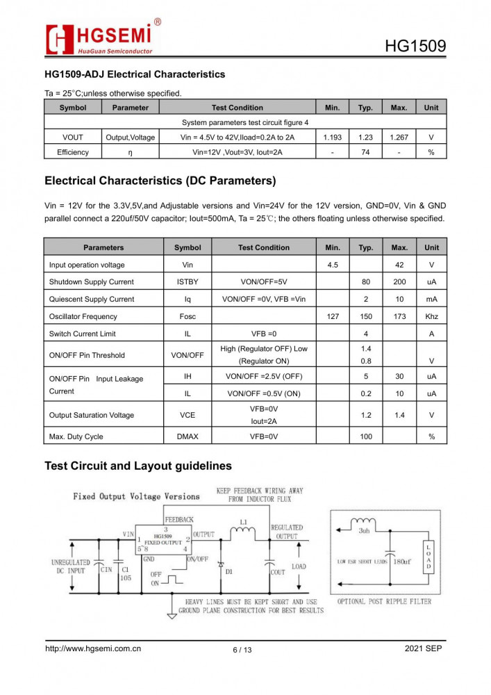 HG1509 datasheet page 6