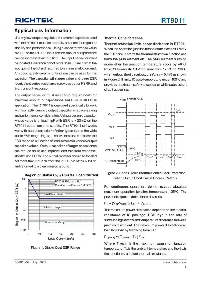 RT9011 datasheet page 9