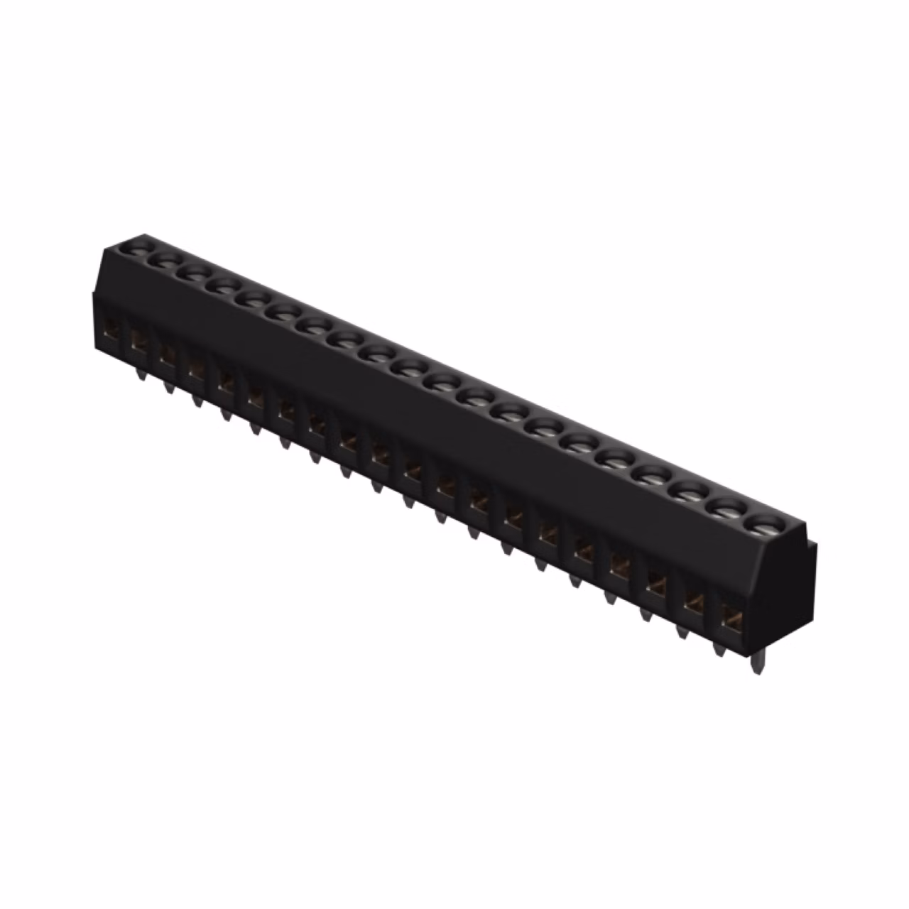 3.50mm Pitch Beau Eurostyle Fixed Mount PCB Terminal Block, 20 Circuits for sale