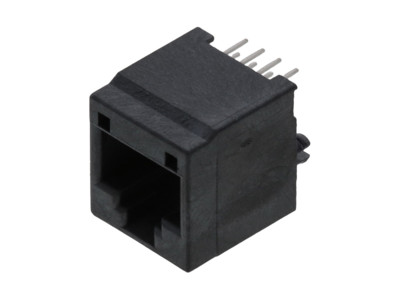 Modular Jack, Right-Angle, True Surface Mount, 8/8, Shielded, Reel