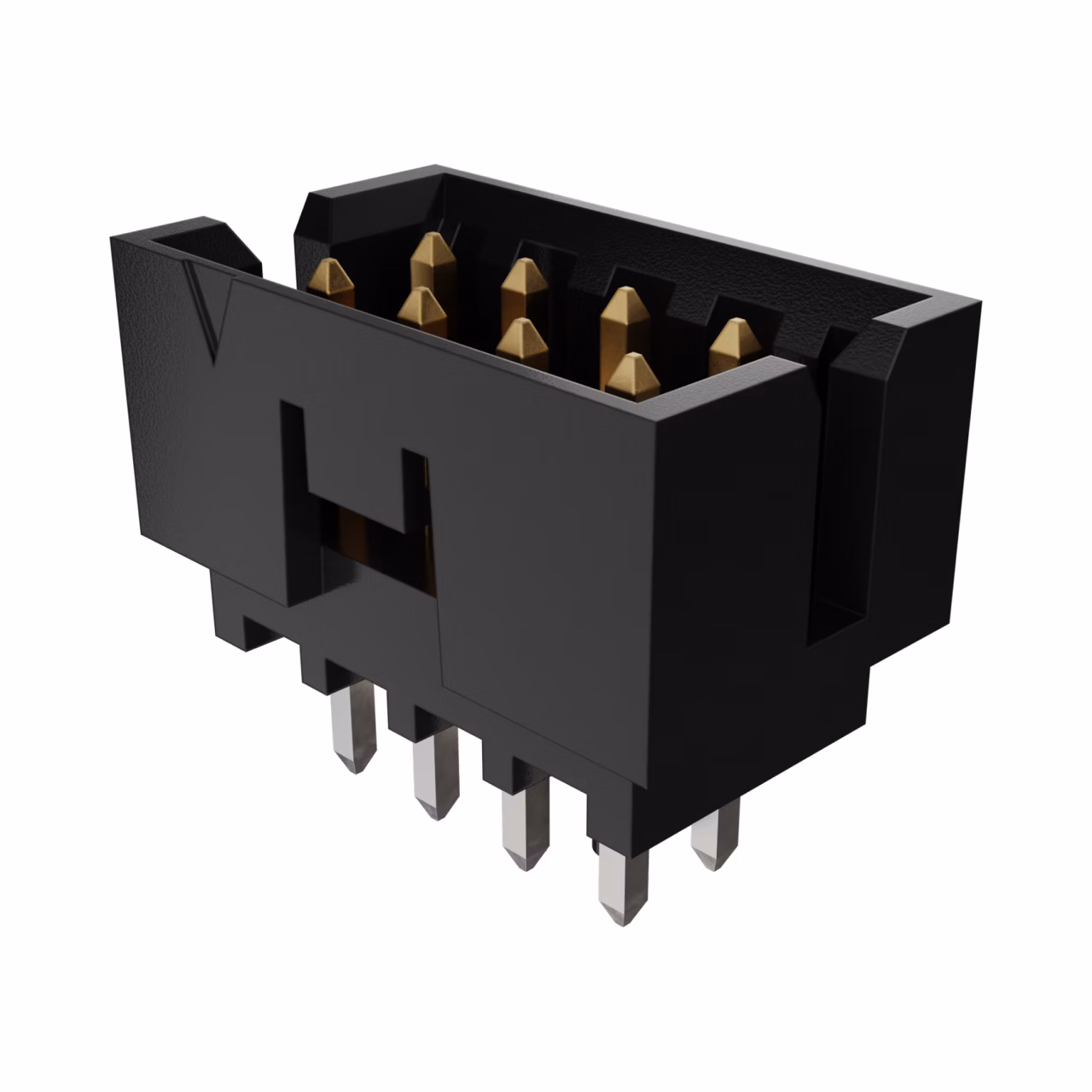 2.00mm Pitch, Milli-Grid PCB Header, Dual Row, Vertical, Through Hole, Shrouded, 8 Circuits, 0.38µm Gold (Au) Plating, 2.50mm Tail Length, Dual Side Slots, Center Friction Lock, with Peg, Tube for sale