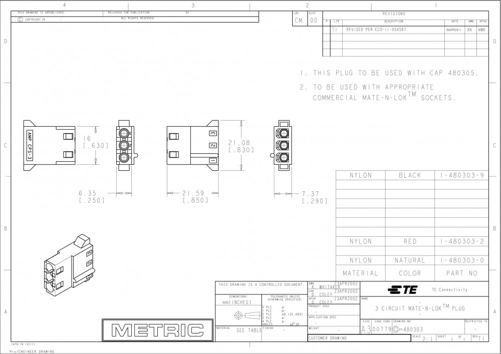 TE Connectivity 1-480303-0 technical drawing preview