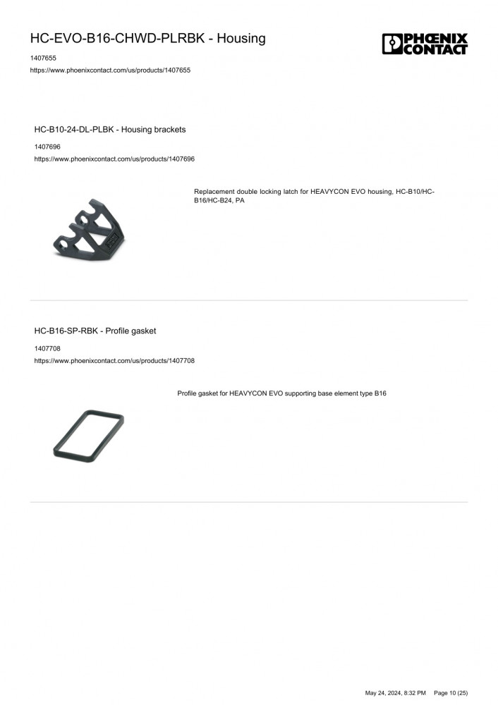 Phoenix Contact 1407655 technical document page 10