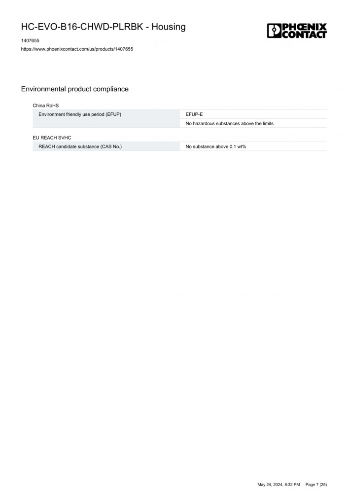 Phoenix Contact 1407655 technical document page 7
