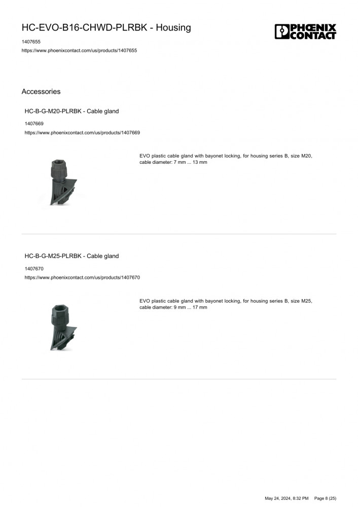 Phoenix Contact 1407655 technical document page 8