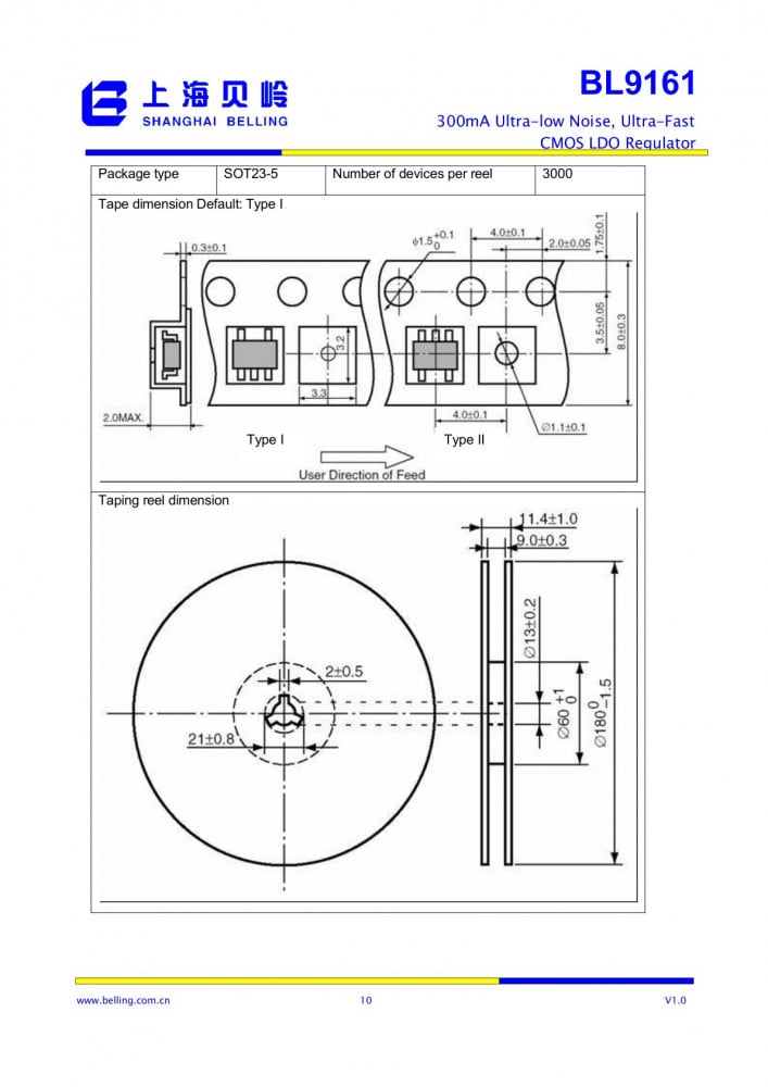 BL9161 datasheet page 10