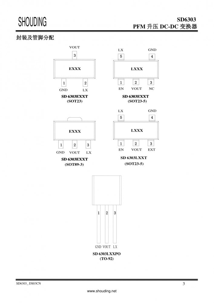 SD6303 datasheet page 3