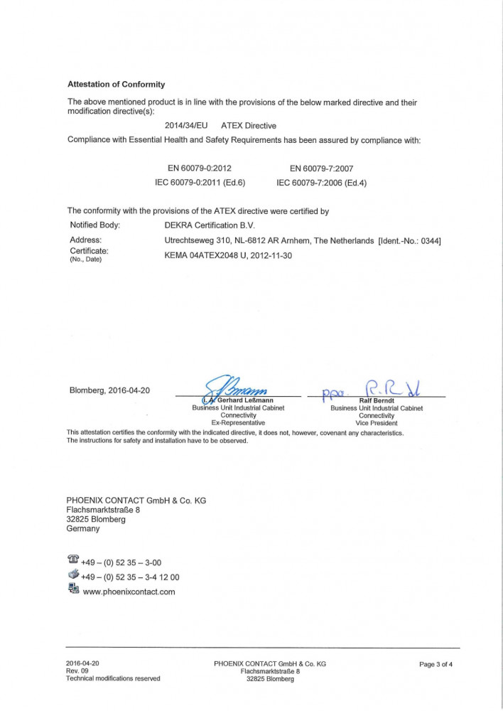 UT 2,5 3044076 technical document page 3