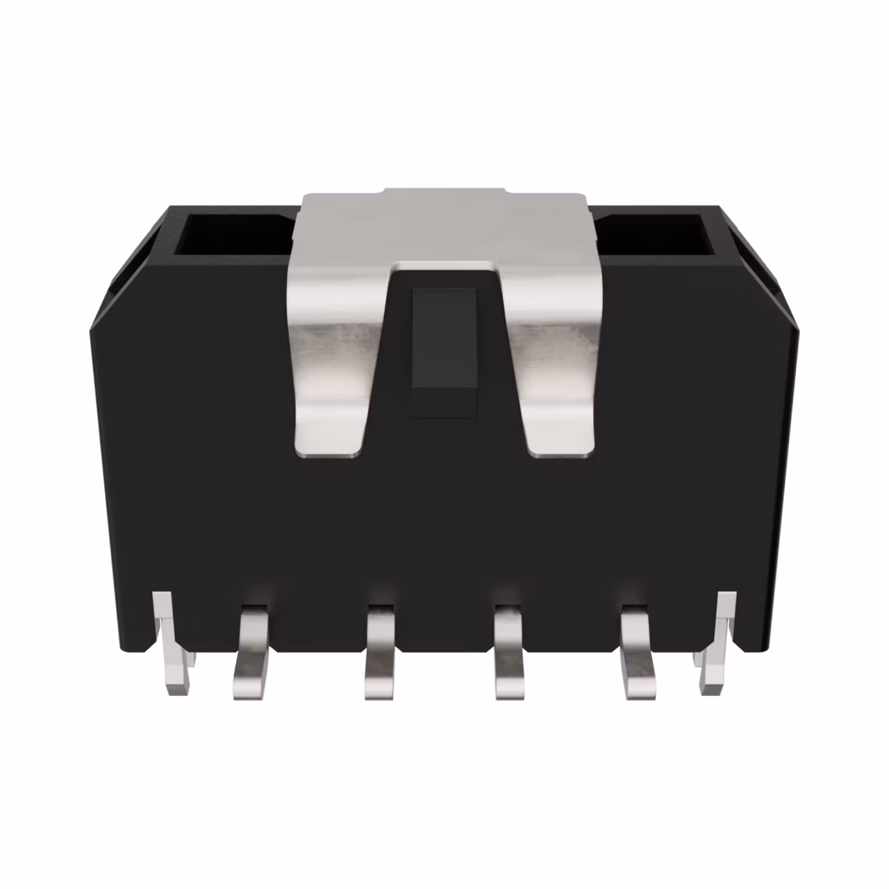 Micro-Fit+ Vertical Header, Surface Mount, 3.00mm Pitch, Single Row, 4 Circuits, 0.38µm Gold (Au) Plating, Glow-Wire Capable, Press Clip, Black, Tape and Reel for sale
