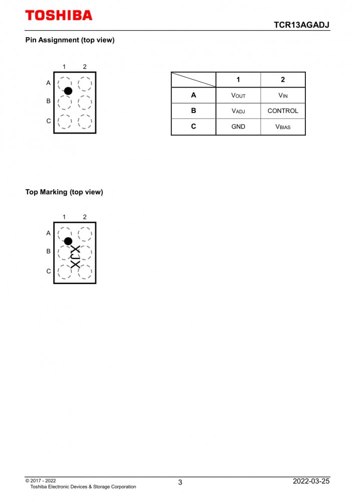 TCR13AGADJ datasheet page 3
