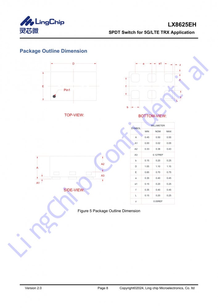 LX8625EH datasheet page 8