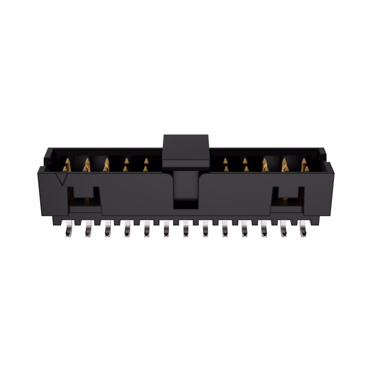 2.00mm Pitch, Milli-Grid PCB Header, Dual Row, Vertical, Surface Mount, Shrouded, 26 Circuits, 0.05µm Gold (Au) Plating, Dual Side Slots, Dual Friction Locks, Center Polarization, with Cap, Tube for sale