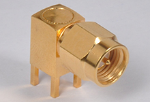SMA Plug, Straight, Crimp, LMR-240 Cable, Brass Body, Gold (Au) Plated, Tray, 50 Ohms