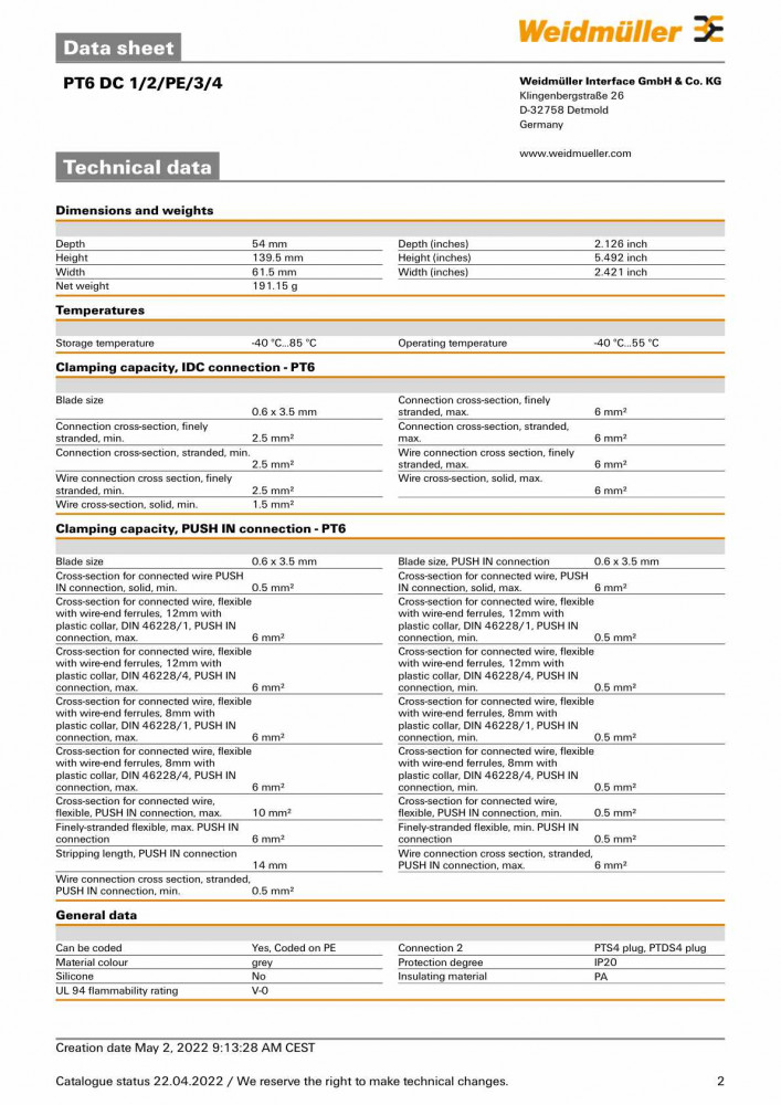 WEIDMULLER 1534930000 document page 2