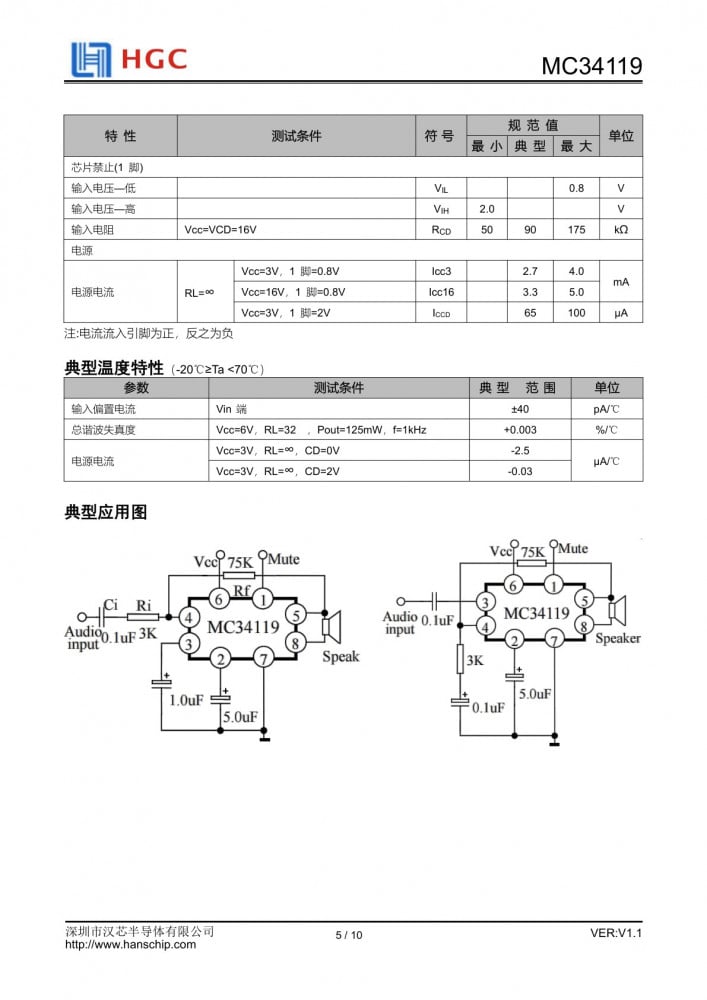 MC34119DRG datasheet page 5