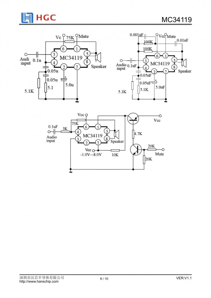 MC34119DRG datasheet page 6
