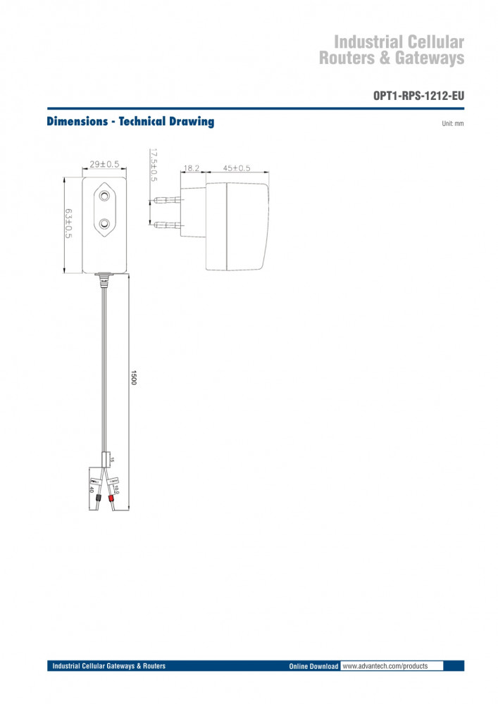 OPT1-RPS-1212-EU product document page 2