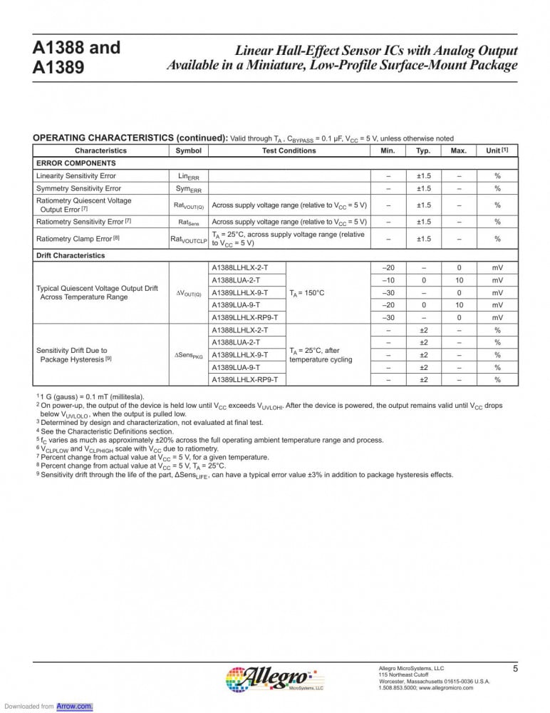 A1389 datasheet page 5