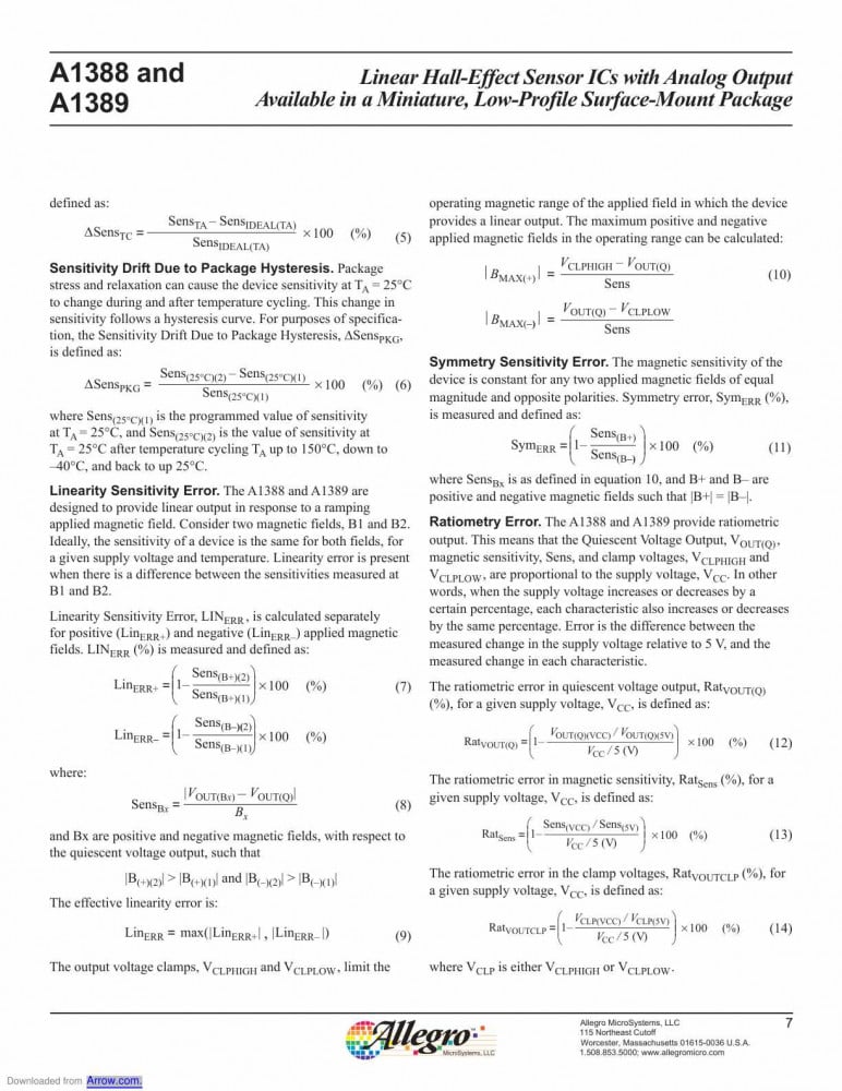 A1389 datasheet page 7