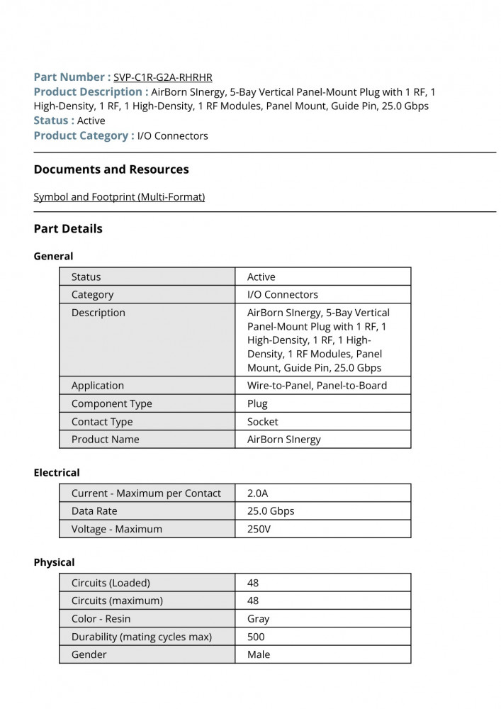 Product document image, page 1