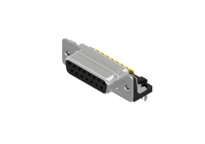 D-SUB Standard • 15-pos. • Socket • Solder pin angled .318
