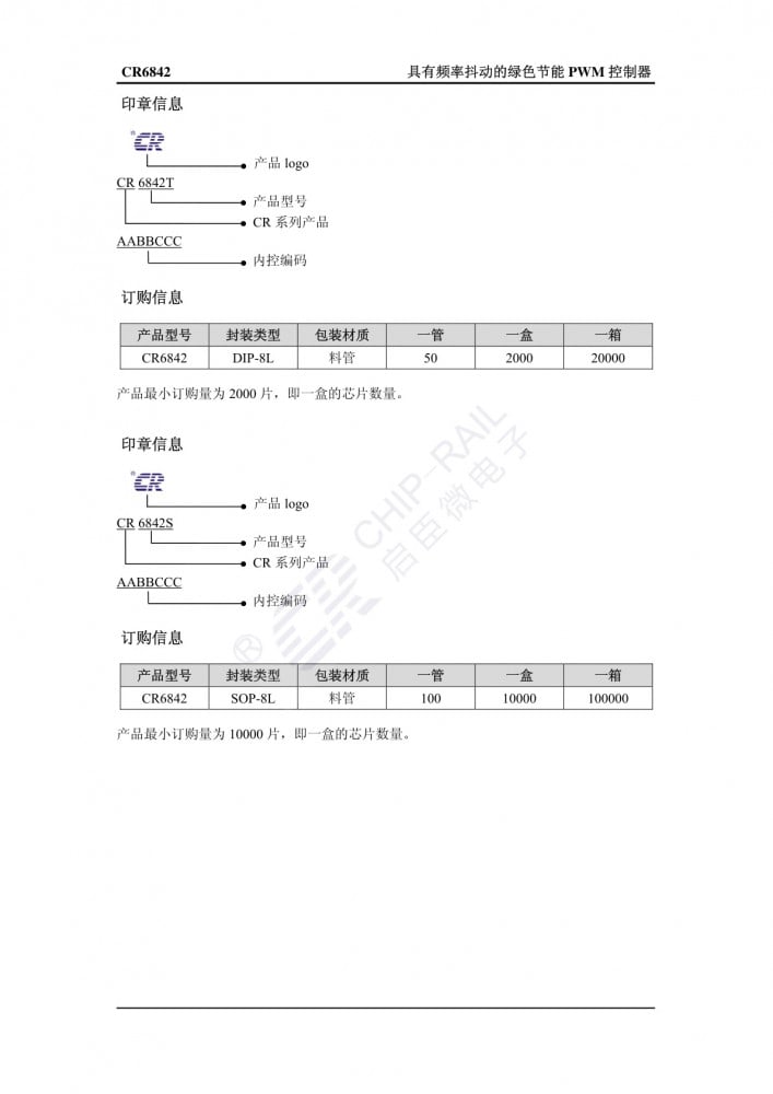 CR6842 datasheet page 9