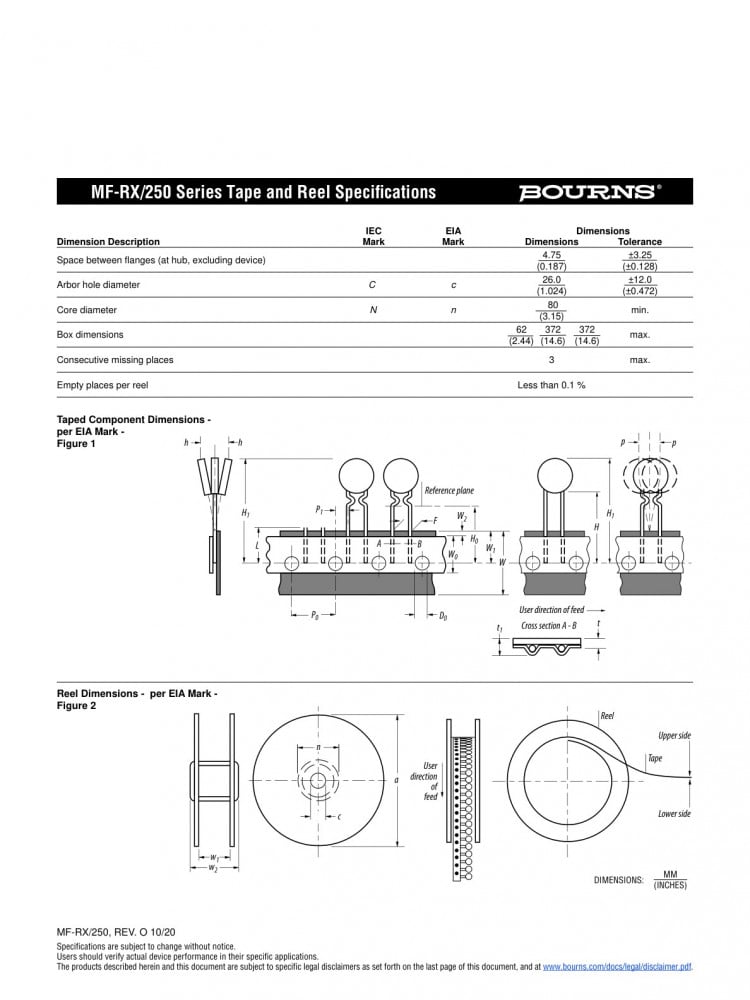 BOURNS MF-RX012/250 datasheet page 6