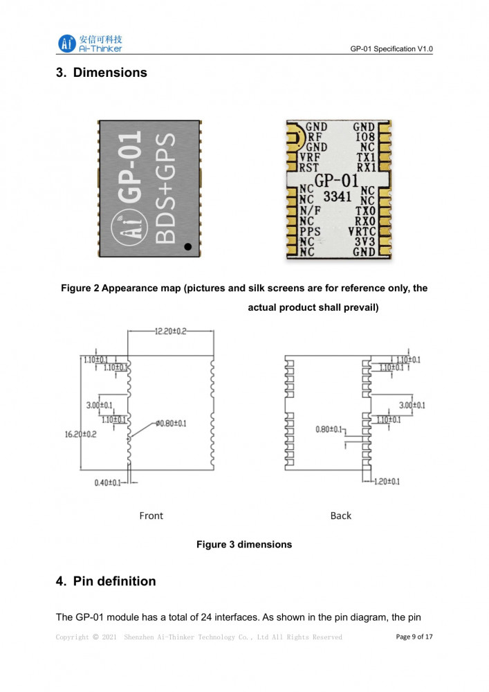 GP-01 specification document page 9