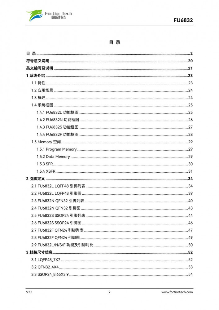 FU6832L datasheet page 2