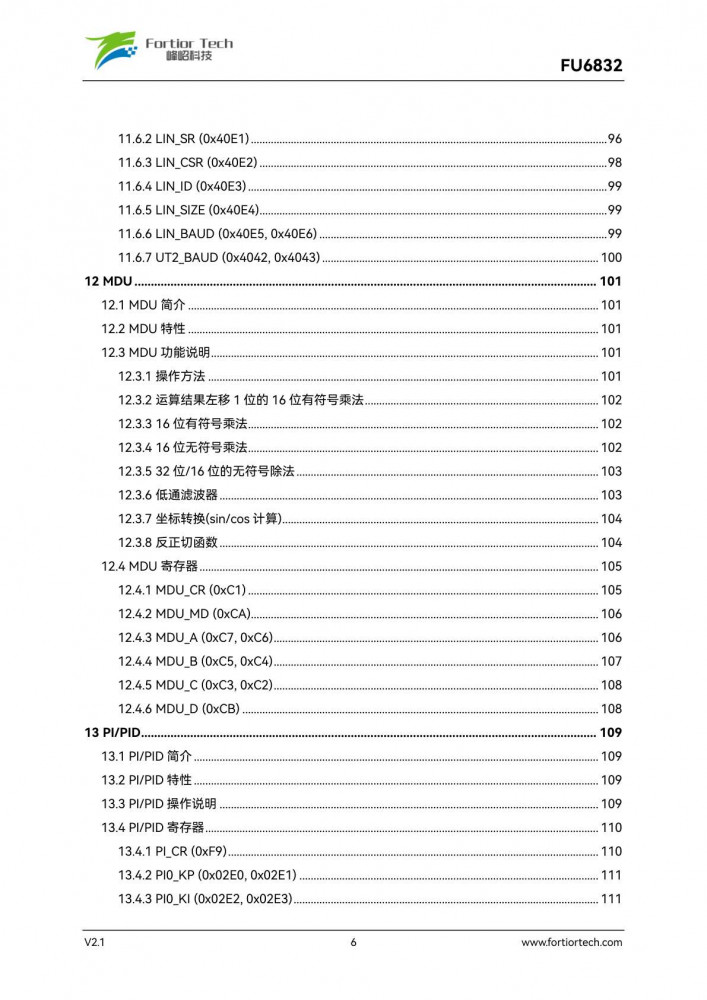 FU6832L datasheet page 6
