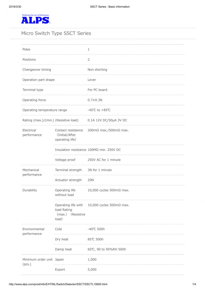 SSCTL10600 product outline drawing
