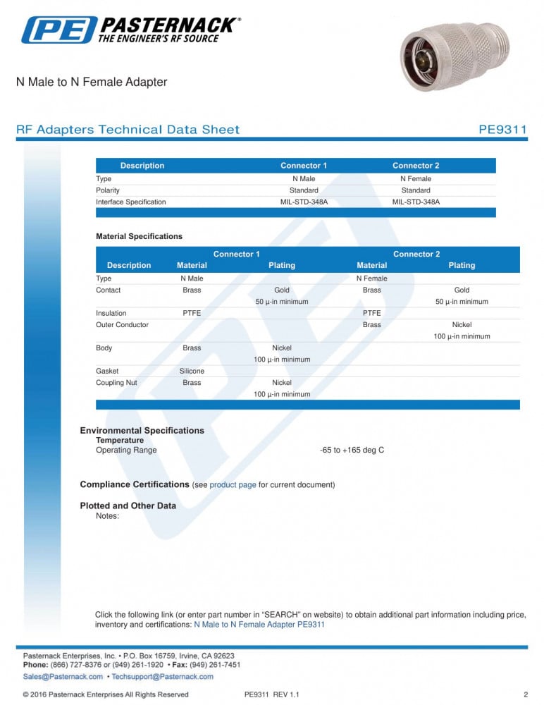 PE9311 technical document page 2
