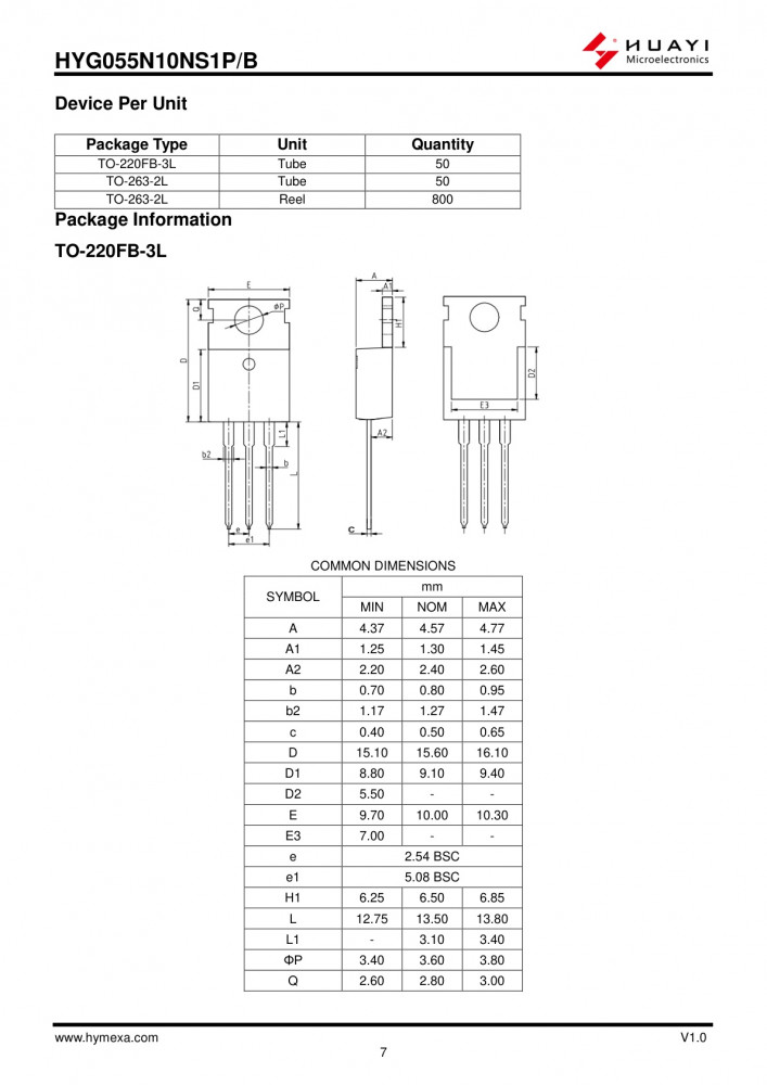 HYG055N10NS1P datasheet page 7
