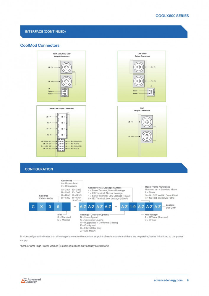 CoolX600 technical document page 9