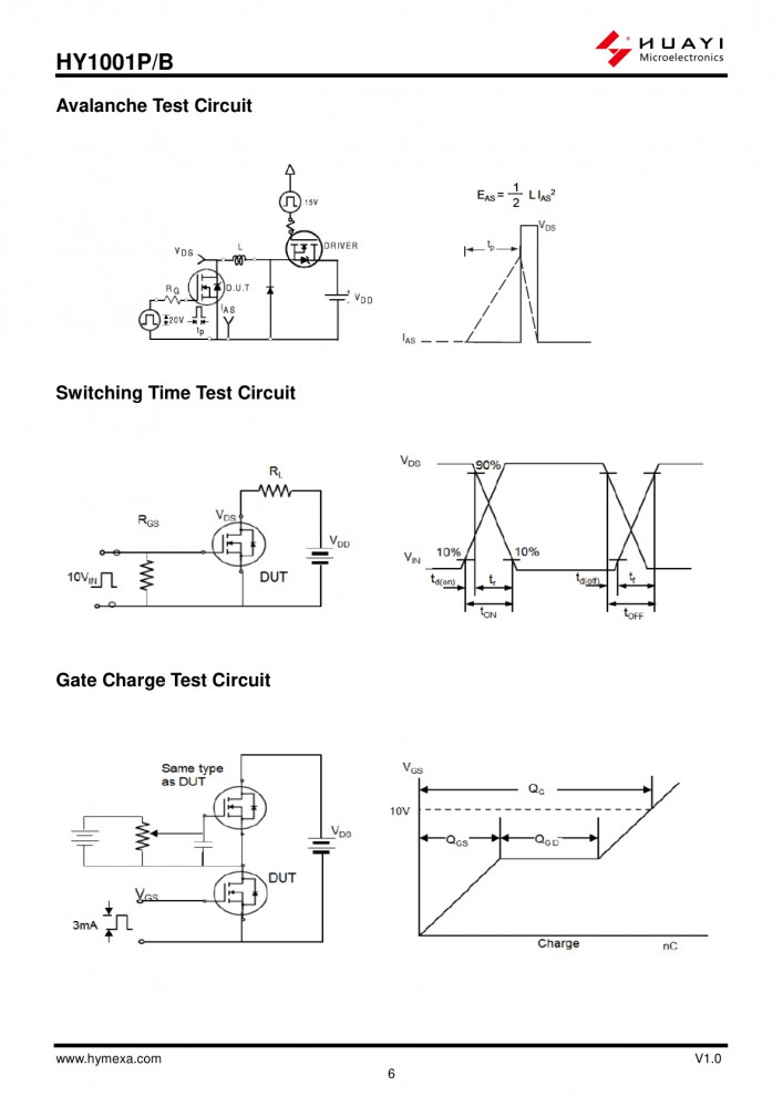 HY1001P datasheet page 6