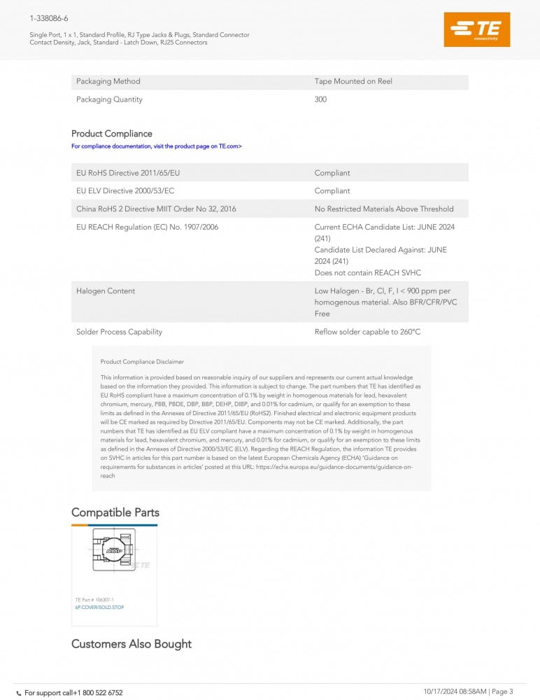 TE Connectivity 1-338086-6 document page 3