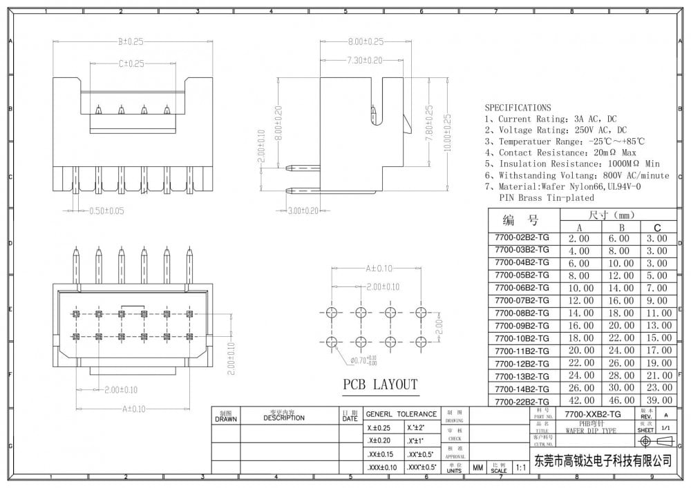7700-08B2-TG technical document page