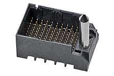 Impact 100 Ohm 4 Pair Vertical Backplane Header, Right Guided, Left Endwall, 10 Columns, 120 Circuits, Pin Length 4.50mm, Plated Through Hole Dimension 0.46mm, Lead-Free