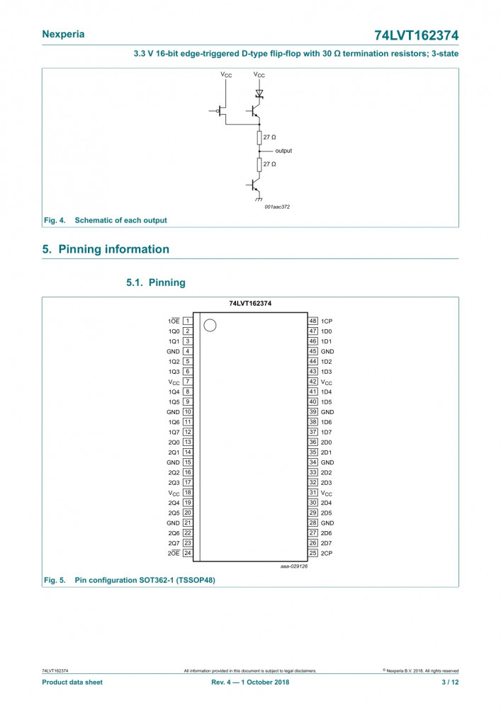74LVT162374 datasheet page 3
