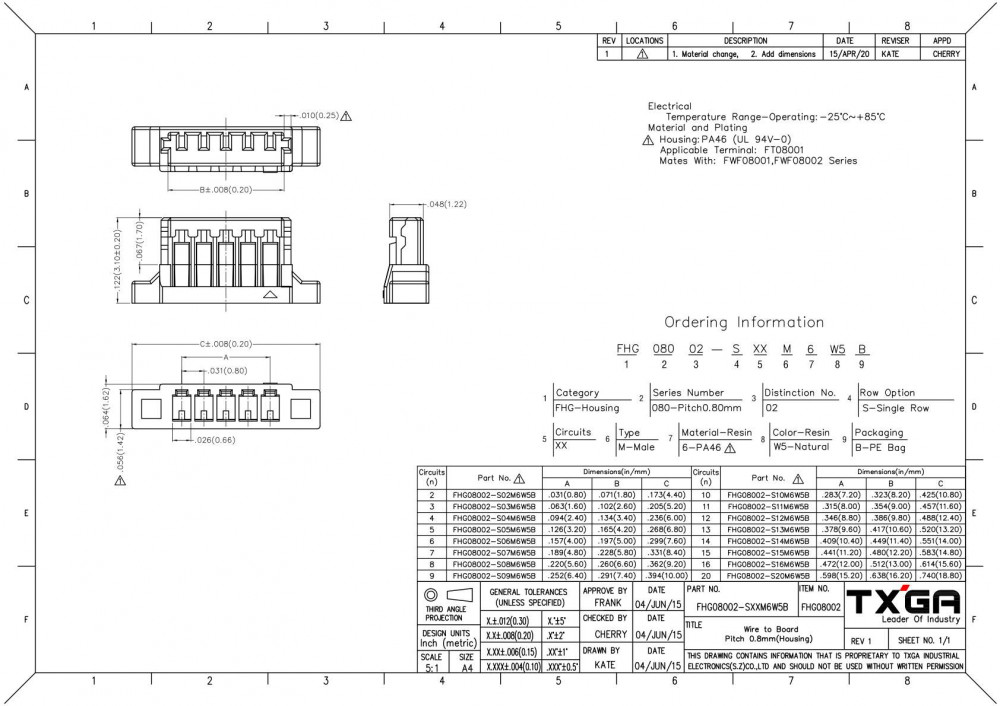 FHG08002-S11M6W5B technical document preview