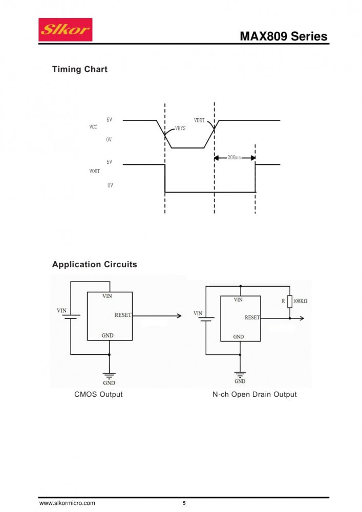 MAX809C308NR datasheet page 5