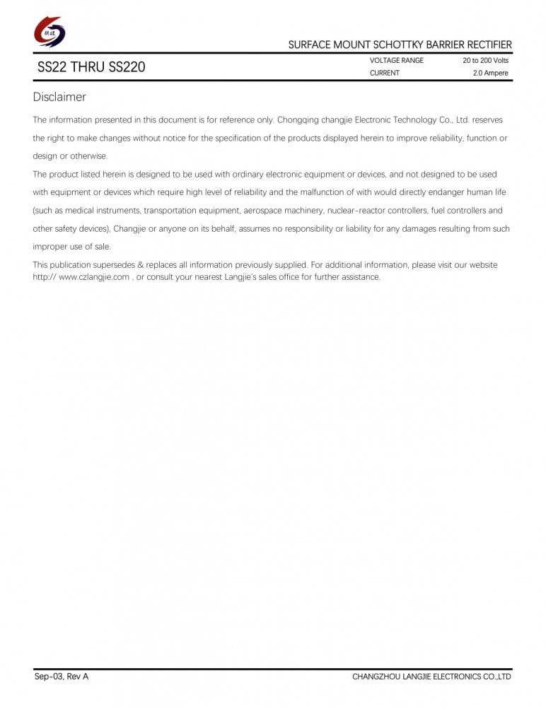 LangJie SS24 datasheet page 6