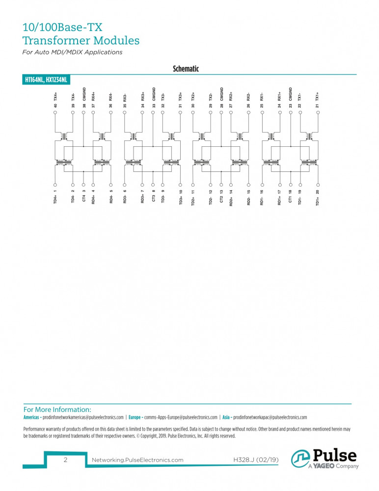 HX1234NLT technical drawing page 2