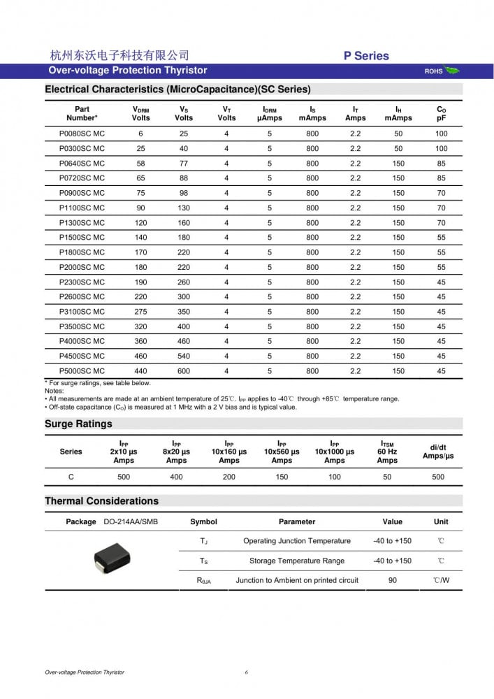 DOWO P2300SB datasheet page 6